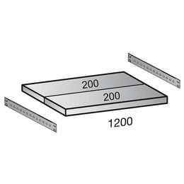 Fachboden für CLEANA-Steckregal, Bodenbreite 1200 mm, Tiefe 400 mm kaiserkraft