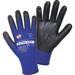 Leipold+D&ouml;hle Leipold+D&ouml;hle Handschuhe SUPER GRIP, blau / schwarz, VE 12 Paar, Gr&ouml;&szlig;e 10 (XL)