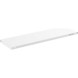 eurokraft pro Fachboden, lichtgrau RAL 7035, Bauart mittelschwer, BxT 1300 x 500 mm