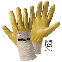 Leipold+Döhle Leipold+Döhle Handschuhe FLEX-NITRIL, gelb / natur, VE 12 Paar, Größe 9 (L)