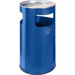 Var Kombiascher, Volumen 69 l, HxØ 760 x 420 mm, Stahl, enzianblau