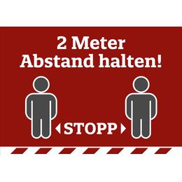 Hinweisschild – Abstand halten - kaiserkraft