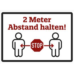 Hinweisschild – Abstand halten - kaiserkraft