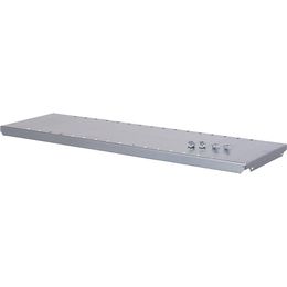 STEMO Fachboden für Regal mit farbigen Regalkästen, verzinkt, Breite x Tiefe 1000 x 300 mm