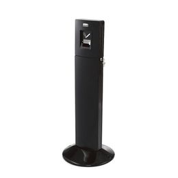 Rubbermaid METROPOLITAN Standascher, Volumen 6 l, Aluminium, schwarz