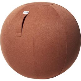 VLUV SOVA Sitzball, Stoffbezug in Naturtönen, 600 - 650 mm, lachsorange