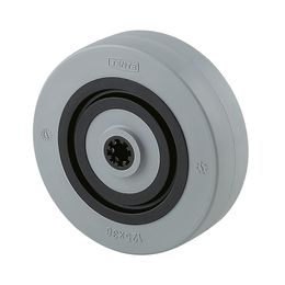 tente Polyamid-Rad, grau, Rollenlager, Rad-&Oslash; x Breite 100 x 36 mm