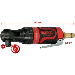KS Tools SlimPOWER Mini-Druckluft-Umschaltratsche, max. 6,3 bar (90 psi), 3/8''