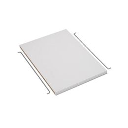 eurokraft pro Sortierfachboden, VE 5 Stk, BxT 279 x 380 mm, lichtgrau RAL 7035