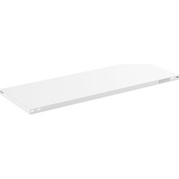 eurokraft pro Stahlfachboden, Traglast 125 kg, lichtgrau, BxT 1300 x 600 mm