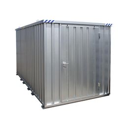 Schnellbaucontainer, verzinkt, zerlegt, ohne Holzfu&szlig;boden, Au&szlig;en-BxTxH 2100 x 1100 x 2100 mm kaiserkraft