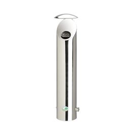 Var Edelstahl-Wandascher, abschließbar, 2,5 l, HxØ 530 x 180 mm, poliert
