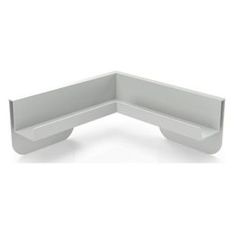 MAGNETOPLAN Eck-Ablageleiste für Infinity Wall, LxTxH 402 / 402 x 75 x 110 mm, lichtgrau