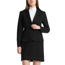 Marc Cain Kurzblazer "Collection Essential" Premium Damenmode Leichter Blazer aus feinem Jersey, schwarz