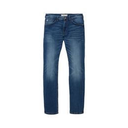 Tom Tailor Denim Herren Slim Piers Soft-Stretch-Jeans, blau, Logo Print, Gr. 36/34
