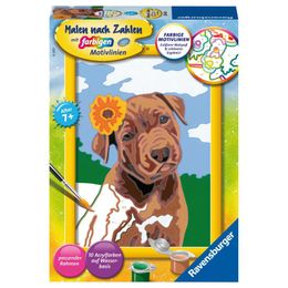 RAVENSBURGER VERLAG Ravensburger Malen nach Zahlen 28943 - Bester Freund - Kinder ab 7 Jahren