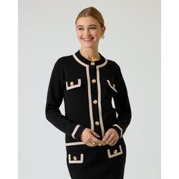 Alfredo Pauly Cardigan mit Zierband