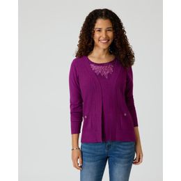 Ovanti Strickdesign Glow Pullover in Twinset-Optik