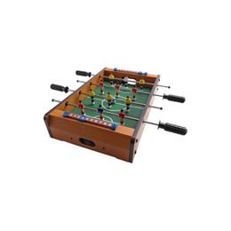 GadgetMonster Tischfußballspiel Fußball-Tischspiel Mit 4 Stangen aus Holz Inkl 2 Scoreboards