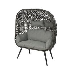 Trend Line Gartensessel Egg Chair Korbsessel Palermo braun