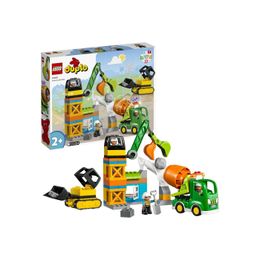 Lego® Konstruktionsspielsteine DUPLO Baustelle mit Baufahrzeugen
