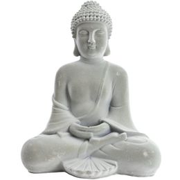 Trend Line Dekofigur TrendLine Dekofigur Buddha sitzend 23 x 18 cm grau
