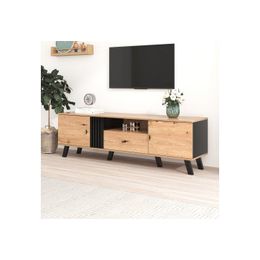 Ulife TV-Schrank Lowboard mit Einlegböden 2 Türen und 1 Schublade 170x40x50 cm