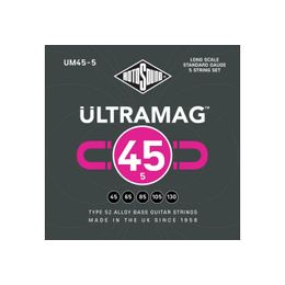ROTOSOUND Saiten, Bass-Saiten UM45-5 5er 45-130 UltraMag Bass