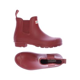 Hunter Damen Stiefelette, rot, Gr. 37