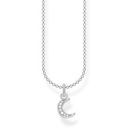 Thomas Sabo Kette Mond Pavé silber