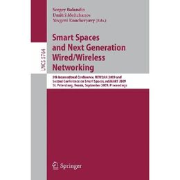 Springer Berlin Heidelberg Smart Spaces and Next Generation Wired/Wireless Networking, Kartoniert (TB)