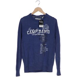 CAMP DAVID Herren Pullover, blau, Gr. 46