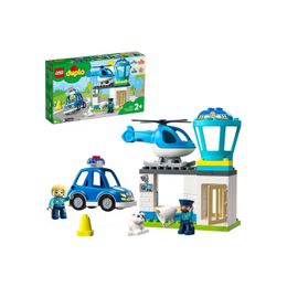 Lego® Konstruktionsspielsteine DUPLO Polizeistation mit Hubschrauber und Polizeiauto