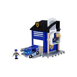 Brio® Spielzeug-Eisenbahn World Polizeistation mit Einsatzfahrzeug