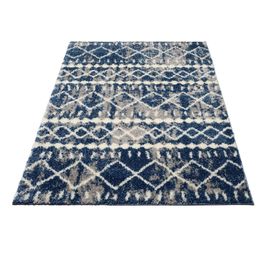 Teppich Gallery M BRANDED BY MUSTERRING "MAROK" Teppiche Gr. B/L: 120 cm x 170 cm, 12 mm, 1 St., blau Orientalische Muster