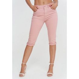 i dodo Jeansshorts Capri Jeans Shorts 3/4 Stretch Kurze Chino Hose Bermuda Pants (1-tlg) 3592 in Pink