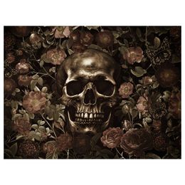 Platzset, raxxa Premium-Platzset"Gothic Vintage Skull: Dunkle Eleganz"