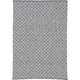 Teppich CarpetFine "Frida 202" Teppiche Gr. B/L: 200 cm x 290 cm, 7 mm, 1 St., grau Esszimmerteppiche Wendeteppich, 100% recyceltem Material (PET), Flachgewebe, Sisal Optik
