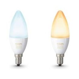 Philips Hue White Ambiance E14 Doppelpack - weiß