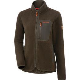 Parforce Essential Damen Fleecejacke Performance Sherpa Oliv (Gr&ouml;&szlig;e: M)