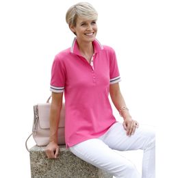 Poloshirt Casual Looks "Poloshirt" Gr. 44, pink (fuchsia) Damen Shirts V-Shirts