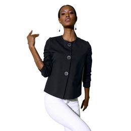 CRÉATION L Shirtjacke CREATION L "Shirtjacke" Gr. 36, schwarz Damen Shirts Jersey