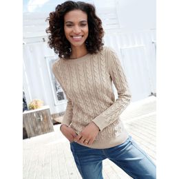 Strickpullover Casual Looks "Pullover" Gr. 54, beige (sand) Damen Pullover