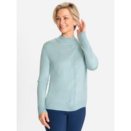 Strickpullover CLASSIC "Pullover" Gr. 48, grün (mint) Damen Pullover Rollkragenpullover