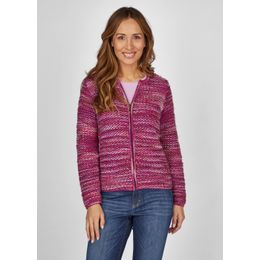 Strickjacke Rabe "Rabe Strickjacke" Gr. 44, lila Damen Strickjacken