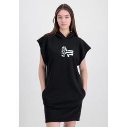 Hoodie Alpha Industries "ALPHA Women - Hoodies Hoody Dress Wmn" Gr. S, schwarz (black) Damen Sweatshirts -jacken