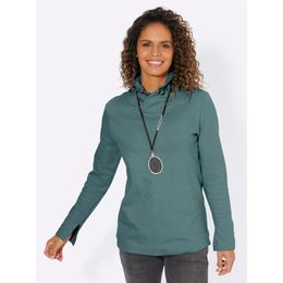 Rollkragenshirt Casual Looks "Rollkragen-Shirt" Gr. 42, grün (jade) Damen Shirts Jersey