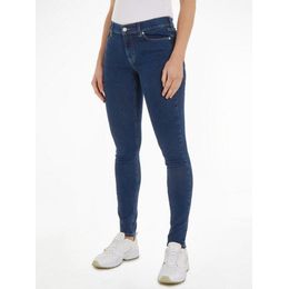 Tommy Jeans Skinny-fit-Jeans mit Logobadge und Logostickerei, blau