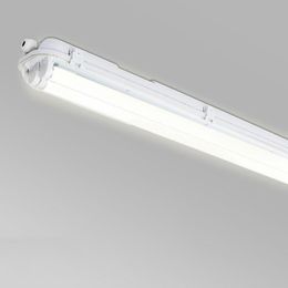 VINGO Led Feuchtraumleuchte Wannenleuchte Tageslicht Werkstatt Leuchten Badlampe IP65 150cm Neutralweiß 2X - Weiß