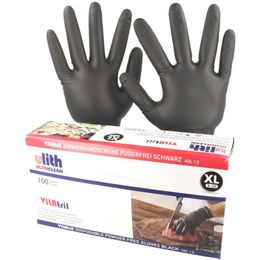 ulith - VILAtril Hybrid-Handschuhe in praktischer Spenderbox 100 Stück, schwarz - Größe l